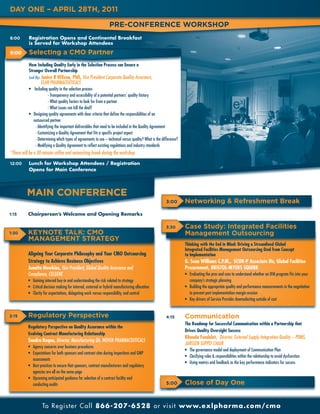 CMO Quality Oversight & Risk Management, April 2011, Boston | PDF
