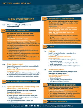CMO Quality Oversight & Risk Management, April 2011, Boston | PDF