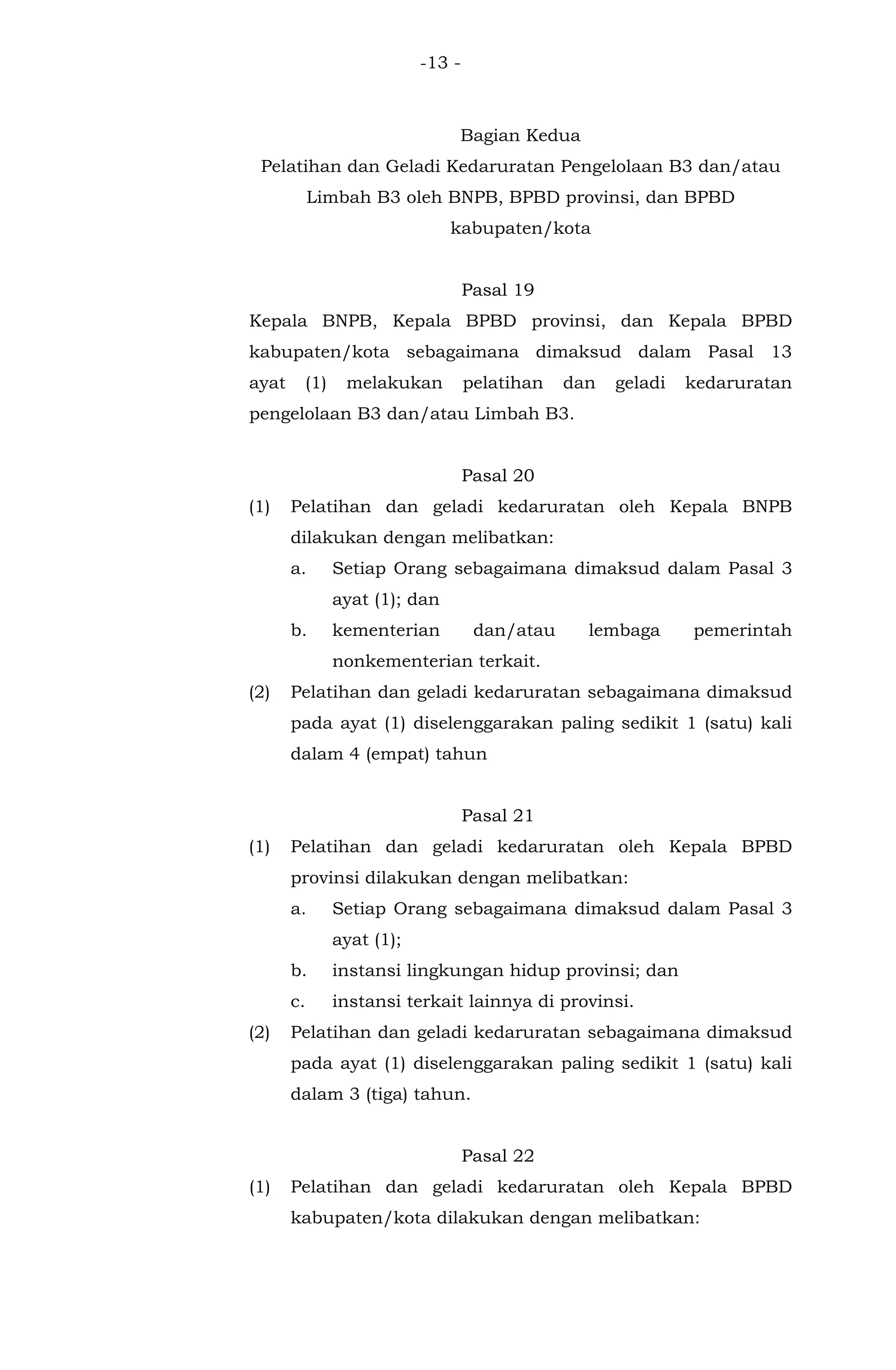 Peraturan Menteri Lingkungan Hidup Dan Kehutanan Nomor P.74/MENLHK/SETJEN/KUM.1/10/2019 | PDF