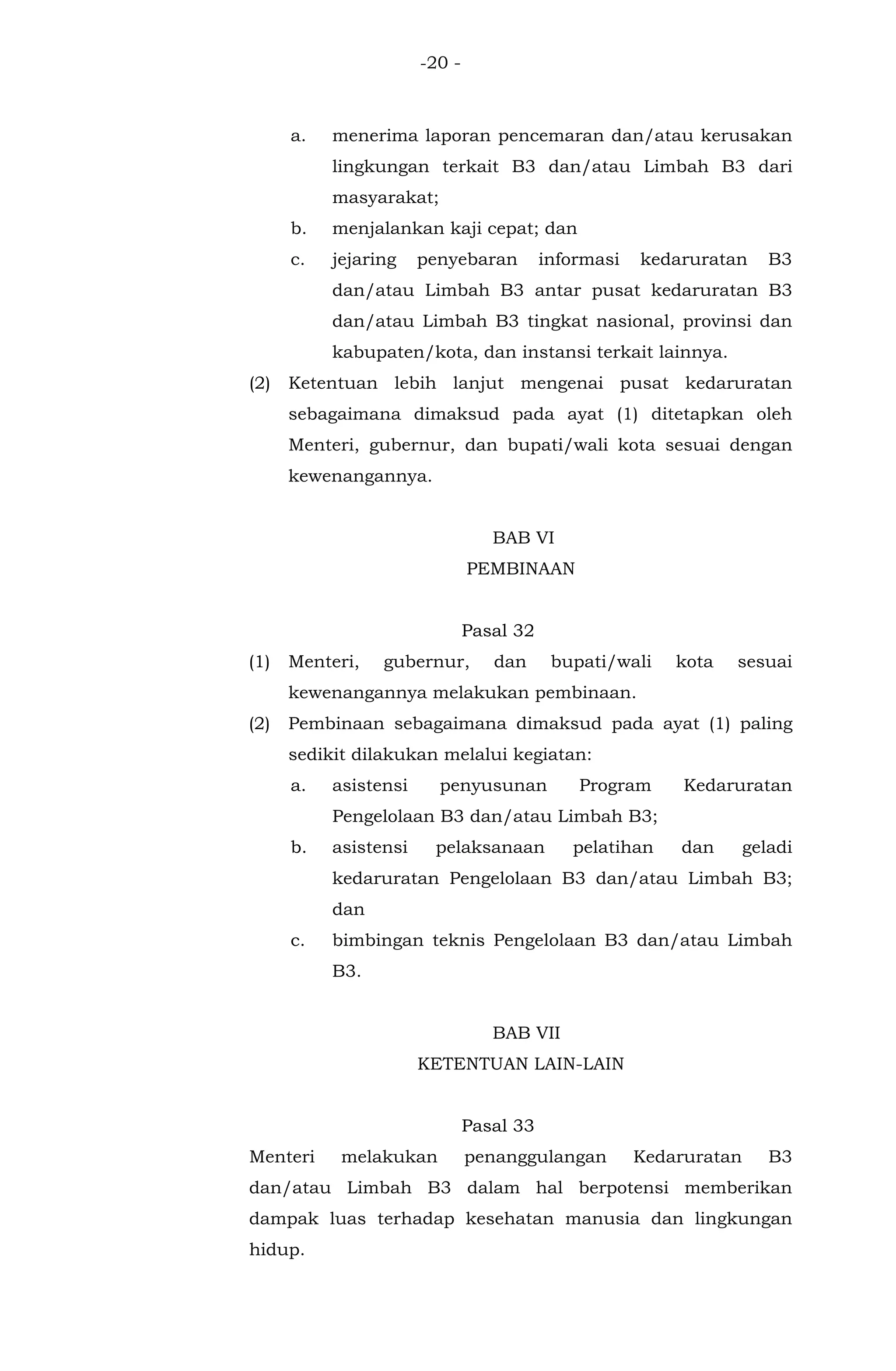 Peraturan Menteri Lingkungan Hidup Dan Kehutanan Nomor P.74/MENLHK/SETJEN/KUM.1/10/2019 | PDF