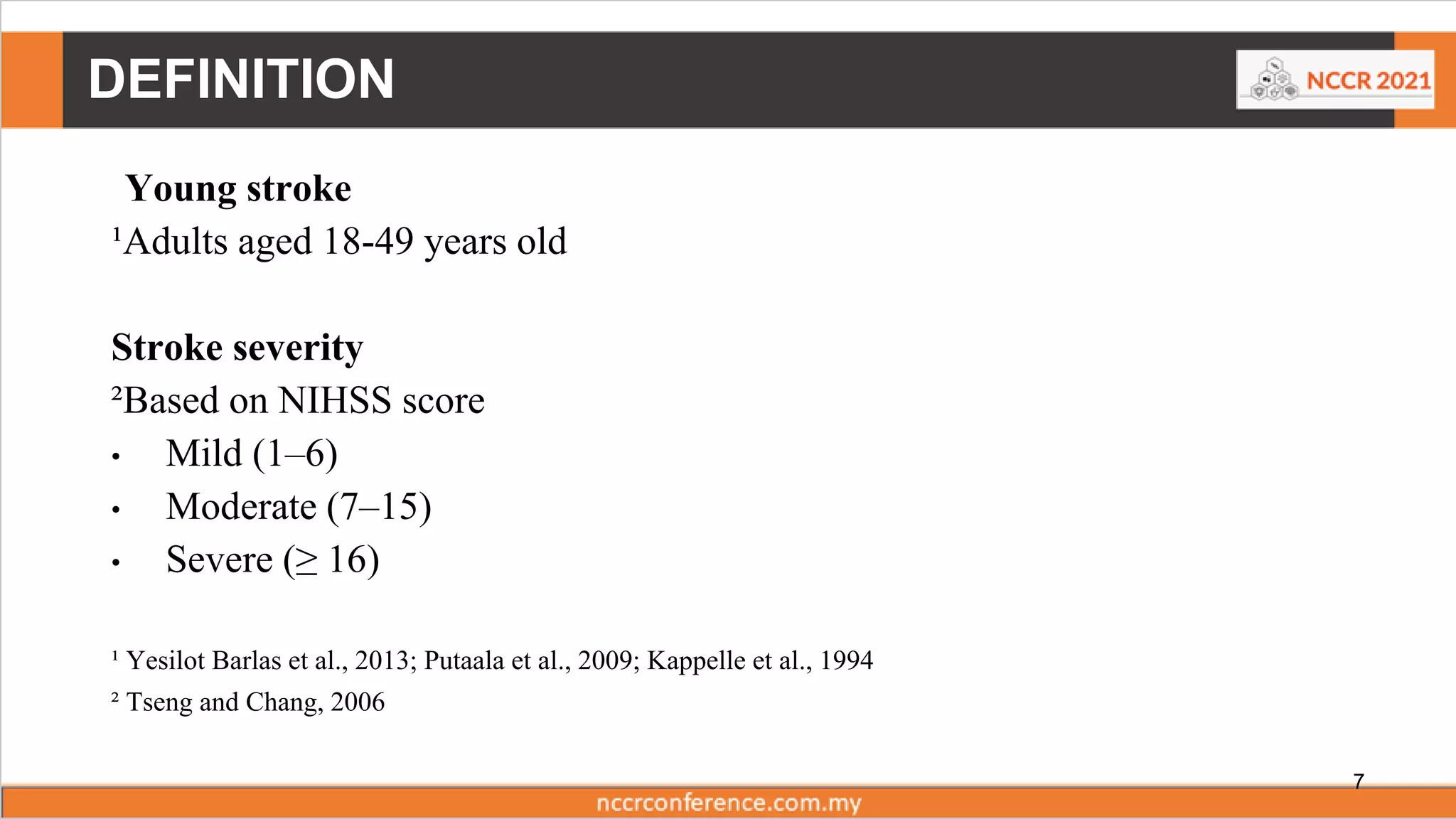 Associated Factors of Stroke Severity Among Young Adult Stroke Patients ...