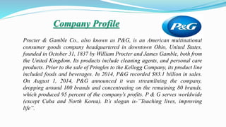 Procter & Gamble Co-A Brief Discussion of P&G. | PPTX