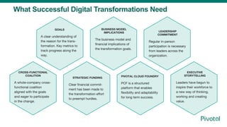 Pivotal Digital Transformation Forum: Next Steps In Your Digital Transformation | PDF