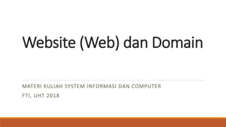 Website dan Domain | PPTX