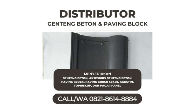Pemasok Genteng Beton Per M2 | PPTX