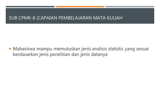 P8 analisis statistik | PPT
