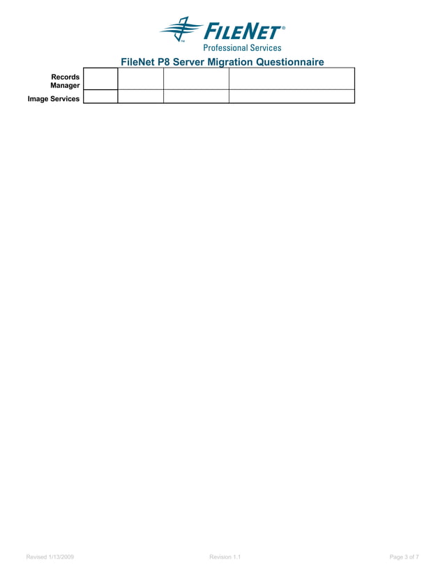 P8 Migration Questionnaire | DOC