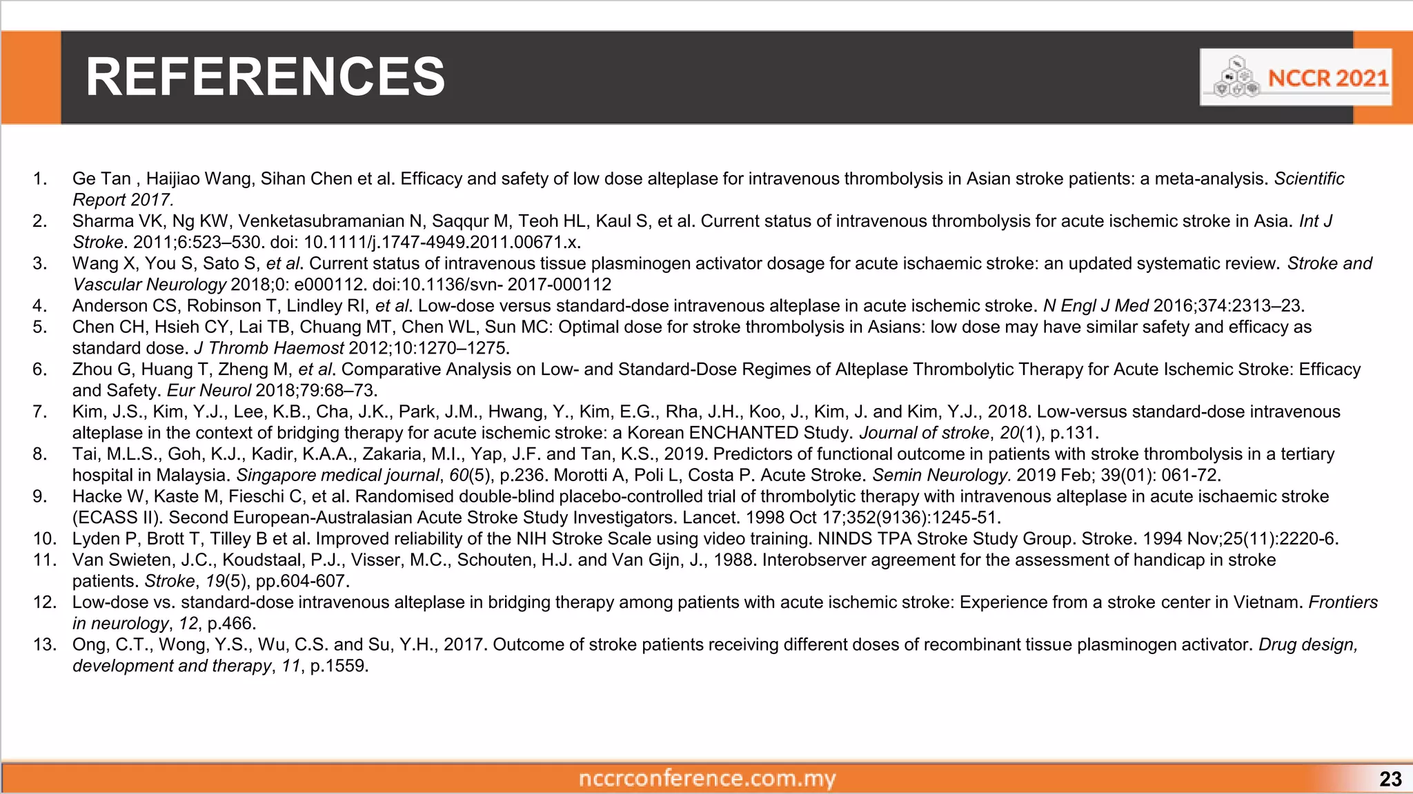 Safety and Efficacy of Low Dose versus Standard Dose of Alteplase for ...