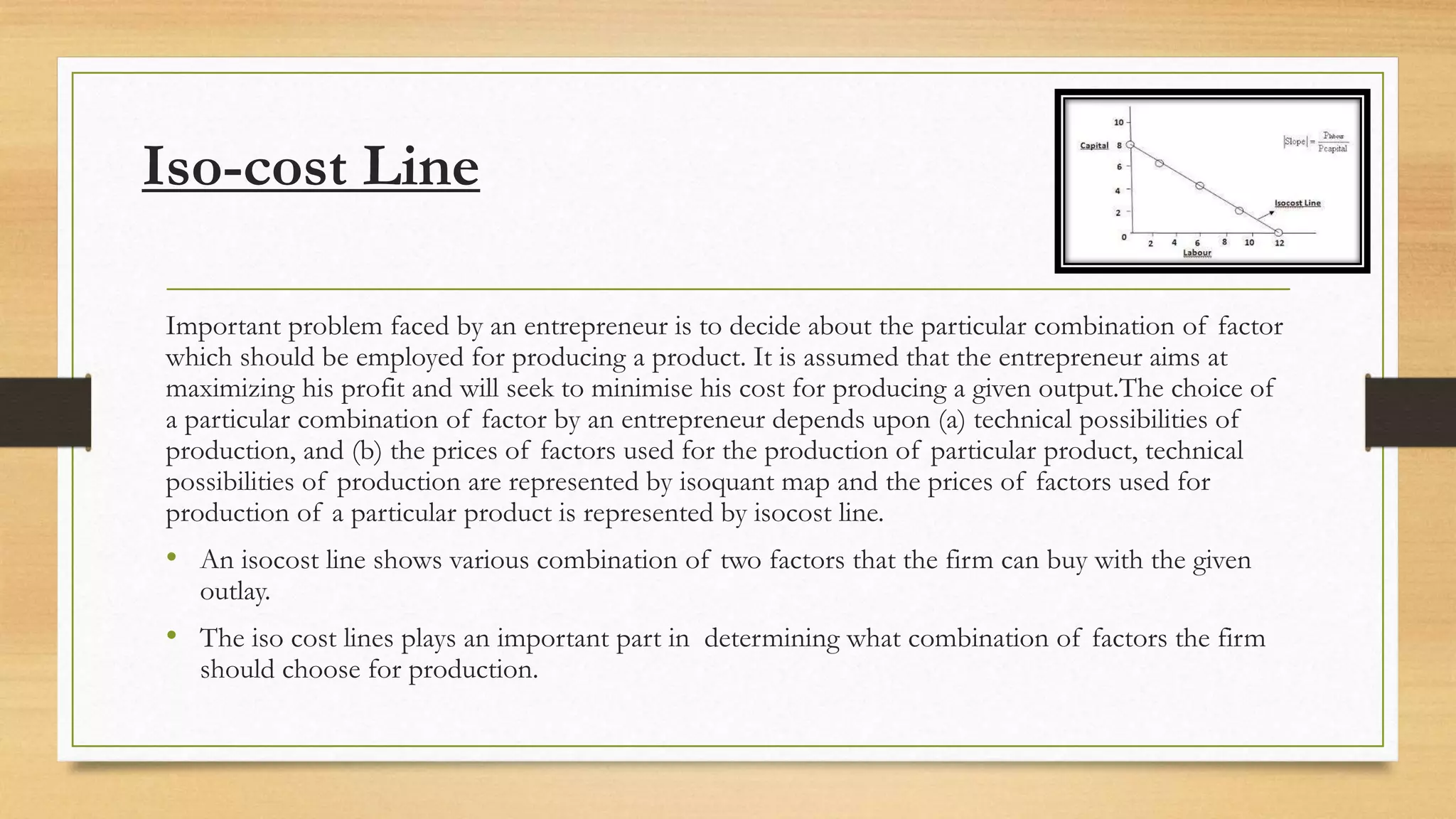 Presentation on Iso quants | PPTX