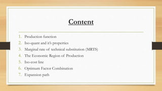 Presentation on Iso quants | PPTX