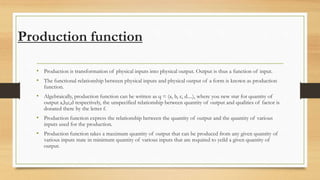 Presentation on Iso quants | PPTX