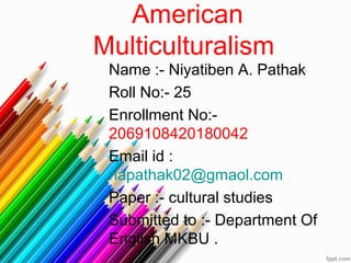 american multiculturalism | PPT