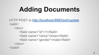 Solr tech talk | PPTX