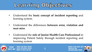 P8 INCIDENT REPORTING AND LEARNING FROM ERROR HOUSEMANSHIP MALAYSIA | PDF