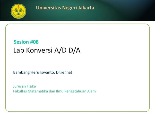Mikroprosesor dan Antarmuka (8) lab konversiad-da | PPT