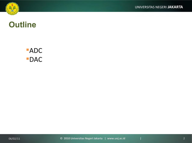 Mikroprosesor dan Antarmuka (8) lab konversiad-da | PPT