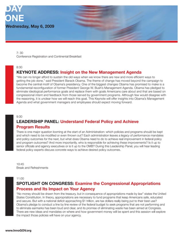 Insights and Ideas to Transform Federal Program Management | PDF