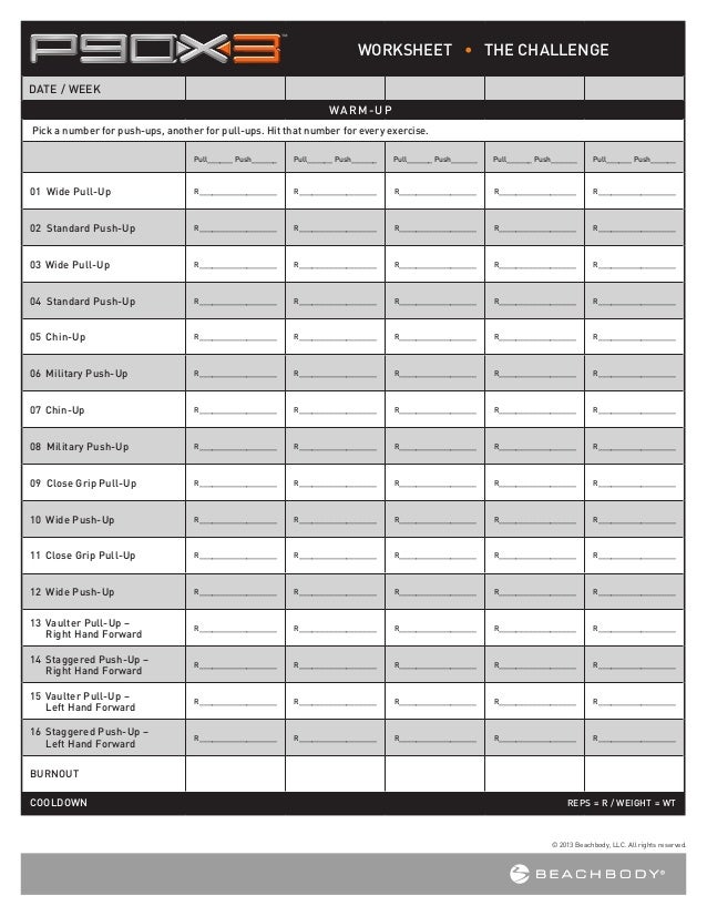 P90 x3 worksheets