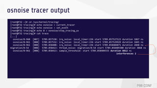 OSNoise Tracer: Who Is Stealing My CPU Time? | PDF