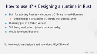 High-Performance Networking Using eBPF, XDP, and io_uring | PDF