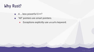 Rust Is Safe. But Is It Fast? | PPT