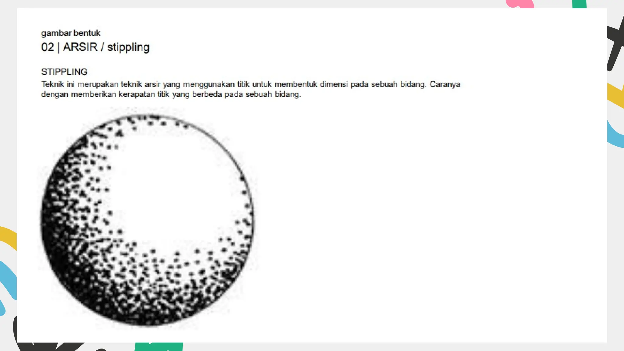 P9 Arsir Gambar Bentuk | Mata Pelajaran Gambar Sketsa.pptx
