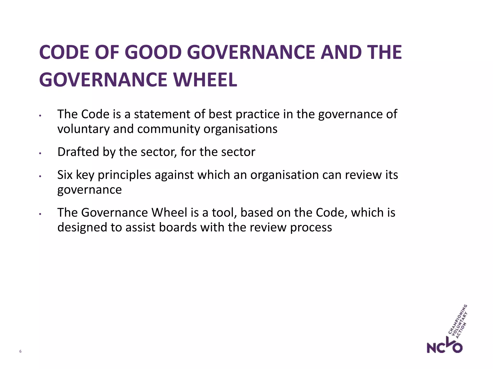 Effective governance using the governance wheel P9 | PPTX
