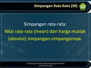 P9_penyebaran data_range dan simpangan rata-rata | PDF