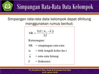 P9_penyebaran data_range dan simpangan rata-rata | PDF