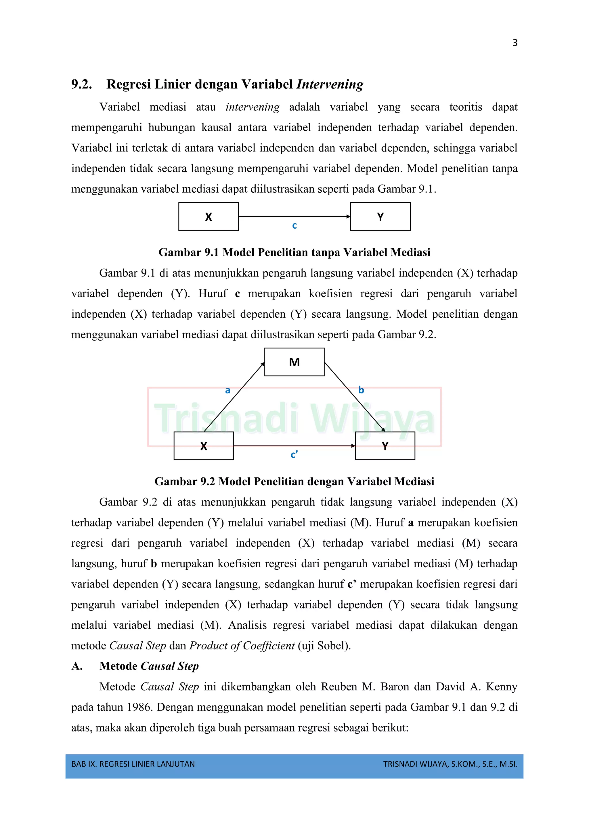 Regresi dengan Variabel Dummy, Mediasi, dan Moderasi | PDF