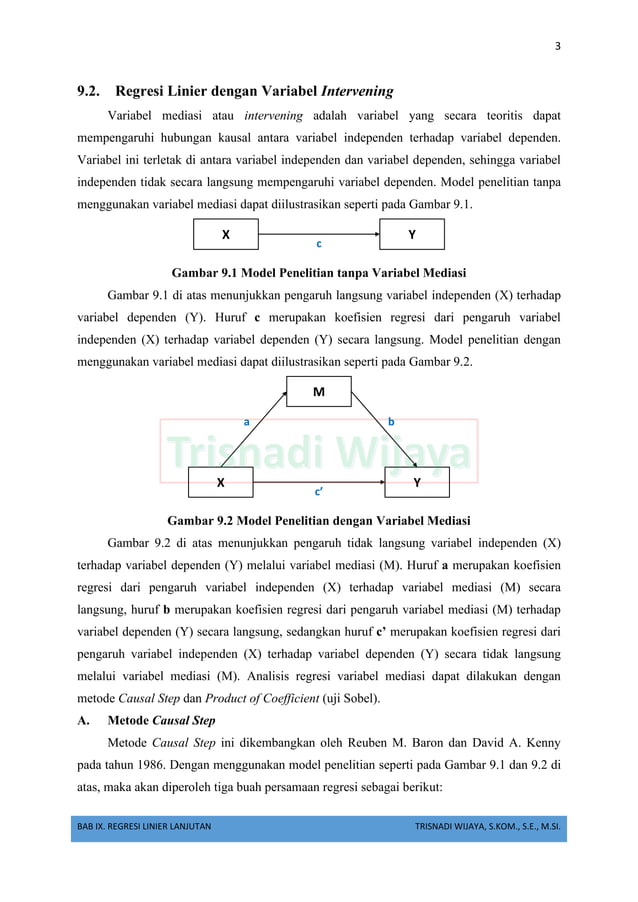 Regresi dengan Variabel Dummy, Mediasi, dan Moderasi | PDF
