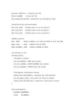 Microcontroladores: programas de CCS Compiler.docx | Computer ...
