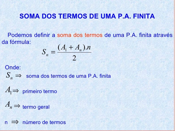 www.AulasDeMatematicApoio.com - Matemática - Progressão Aritmética