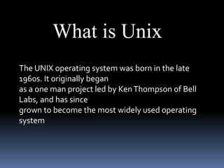 Unix vs linux | PPT