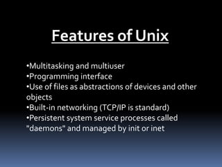 Unix vs linux | PPT