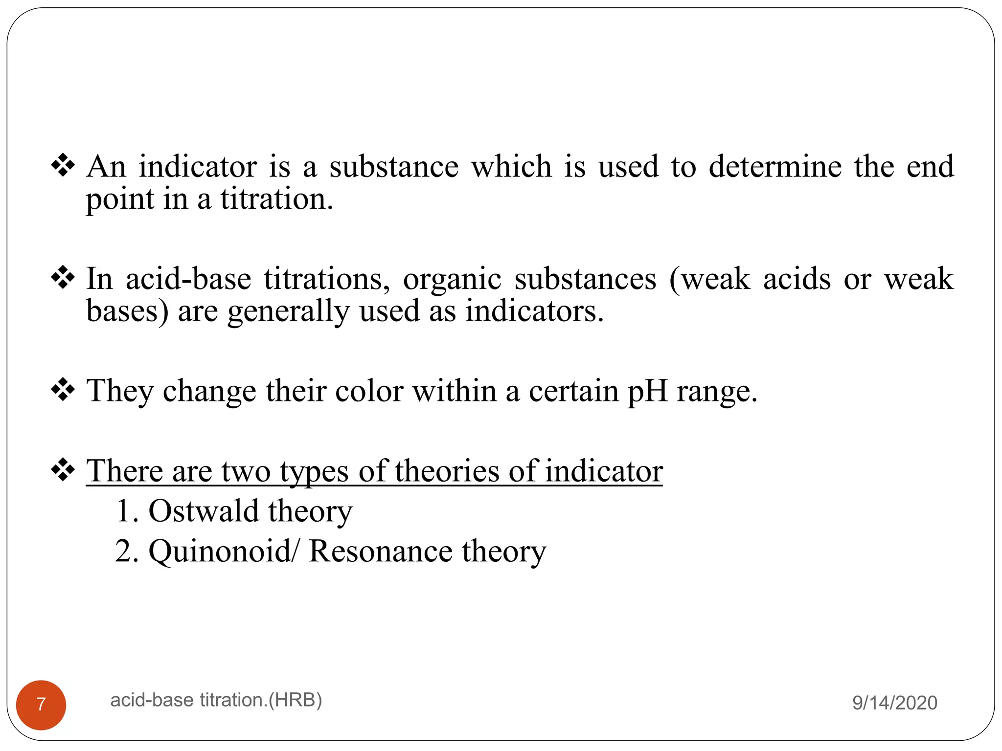 PA- I Acid-base titration (HRB) | PDF