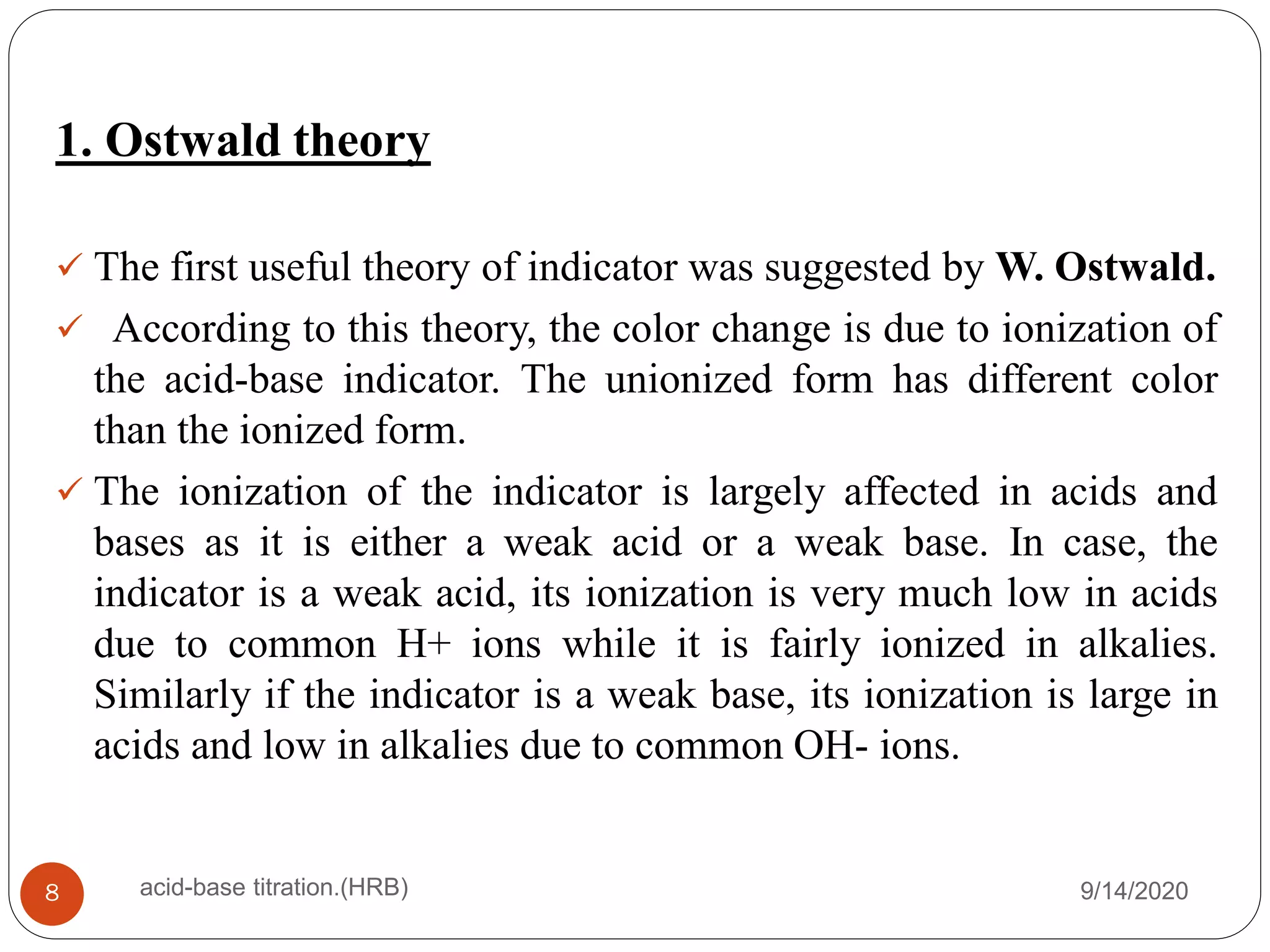 PA- I Acid-base titration (HRB) | PDF