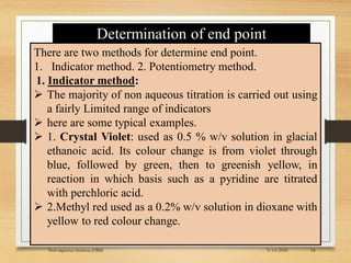 PA- I Non aqueous titration (HRB) | PDF
