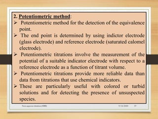 PA- I Non aqueous titration (HRB) | PDF