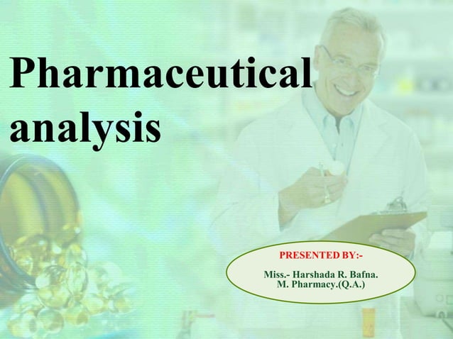 Introduction to Pharmaceutical analysis - I (HRB) | PDF