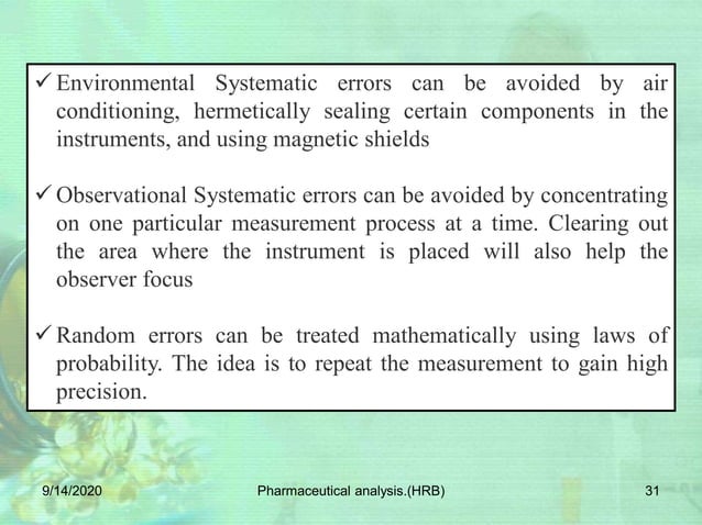 Introduction to Pharmaceutical analysis - I (HRB) | PDF