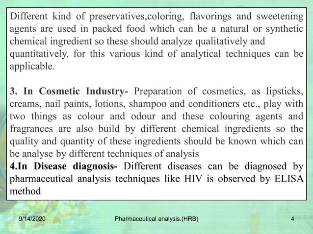 Introduction to Pharmaceutical analysis - I (HRB) | PDF