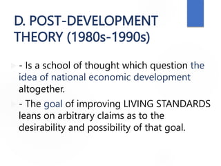 ECONOMIC DEVELOPMENT THEORY | PPTX