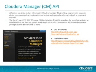 Pa cloudera manager-api's_extensibility_v2 | PPT