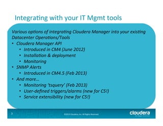 Extending and Automating Cloudera Manager via API | PDF