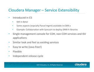 Extending and Automating Cloudera Manager via API | PDF