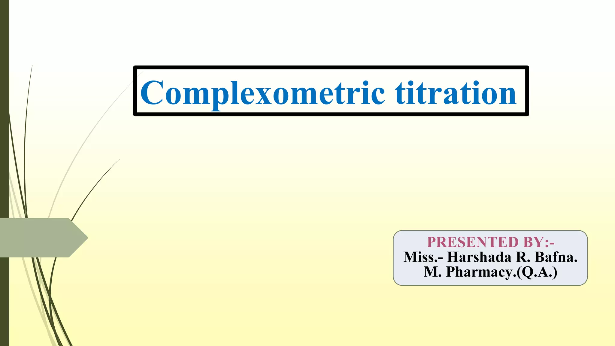 PA-I Complexometric titration.(HRB) | PDF