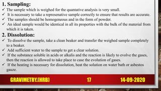 PA- I Gravemetry.(HRB) | PDF