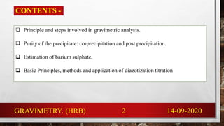 PA- I Gravemetry.(HRB) | PDF