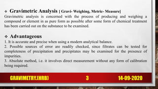 PA- I Gravemetry.(HRB) | PDF
